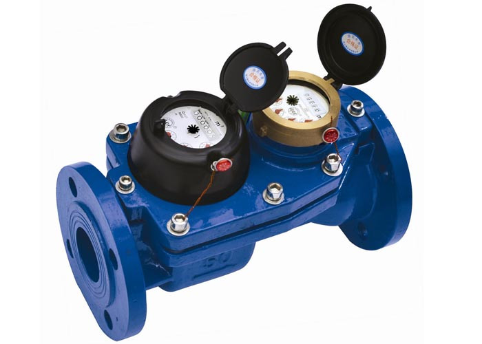 Dry Dial Woltman Water Meter With Combination Display For Large Flow Rate