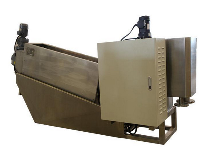 Stainless Multi Disc Screw Press For Sludge Dewatering In Oily Food ...