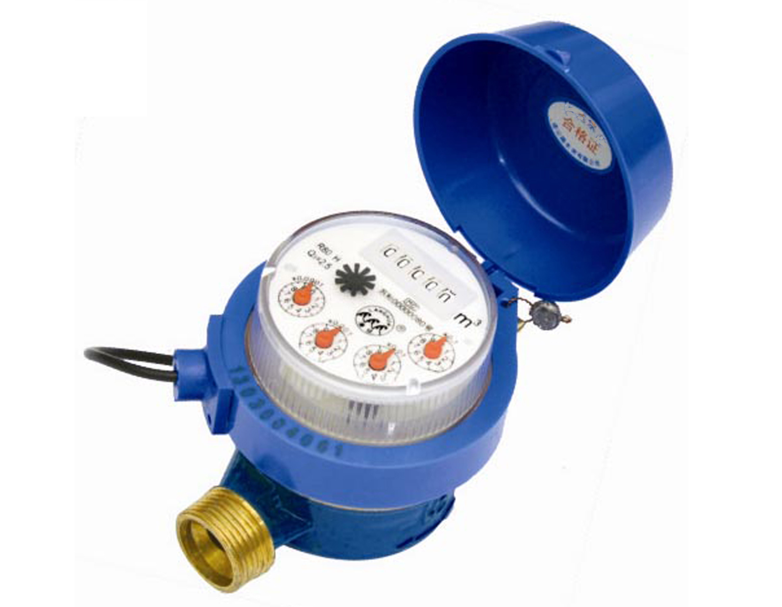 IP67 Protection Multi Jet Water Meter Horizontal / Vertical Mounting ...