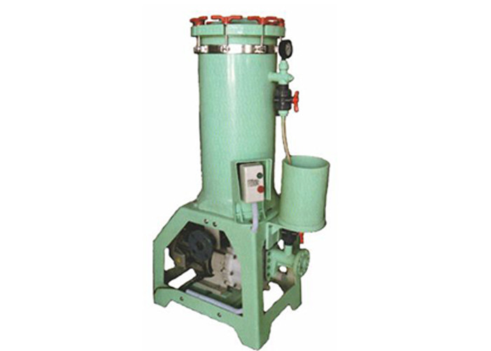FRPP chemical filter system for Chromic acid 375L / min 3HP